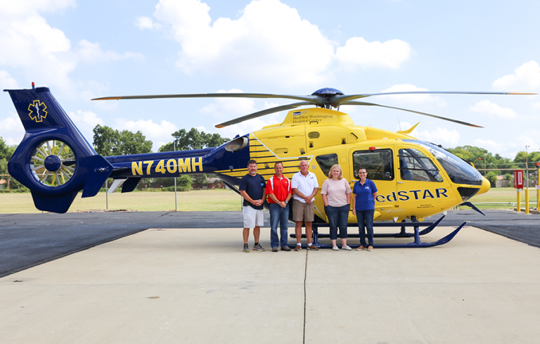 Metro Aviation delivers H135 to Washington Hospital Center - Metro Aviation