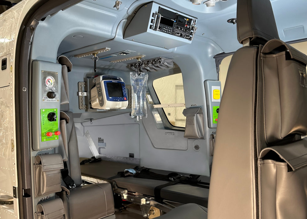 Metro Aviation Unveils Upgraded H135 Air Medical Interior - Metro Aviation